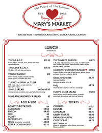 Mary's Market and Cafe – Mary's Market Cafe